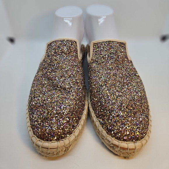 Norkinas | Shoes | Norkinas Glitter Espadrille Mules | Poshmark